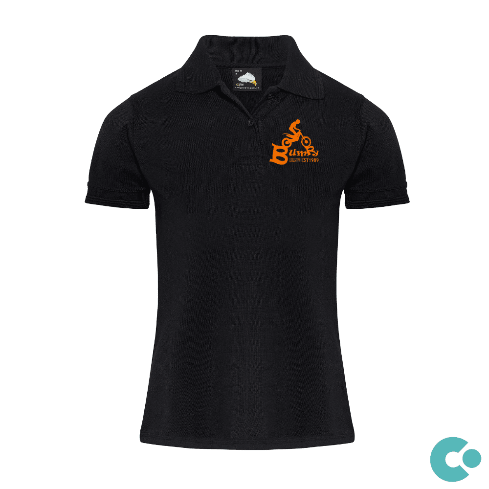 Bumpy Ladies Embroidered Polo Club Clobber Quality Branded Club